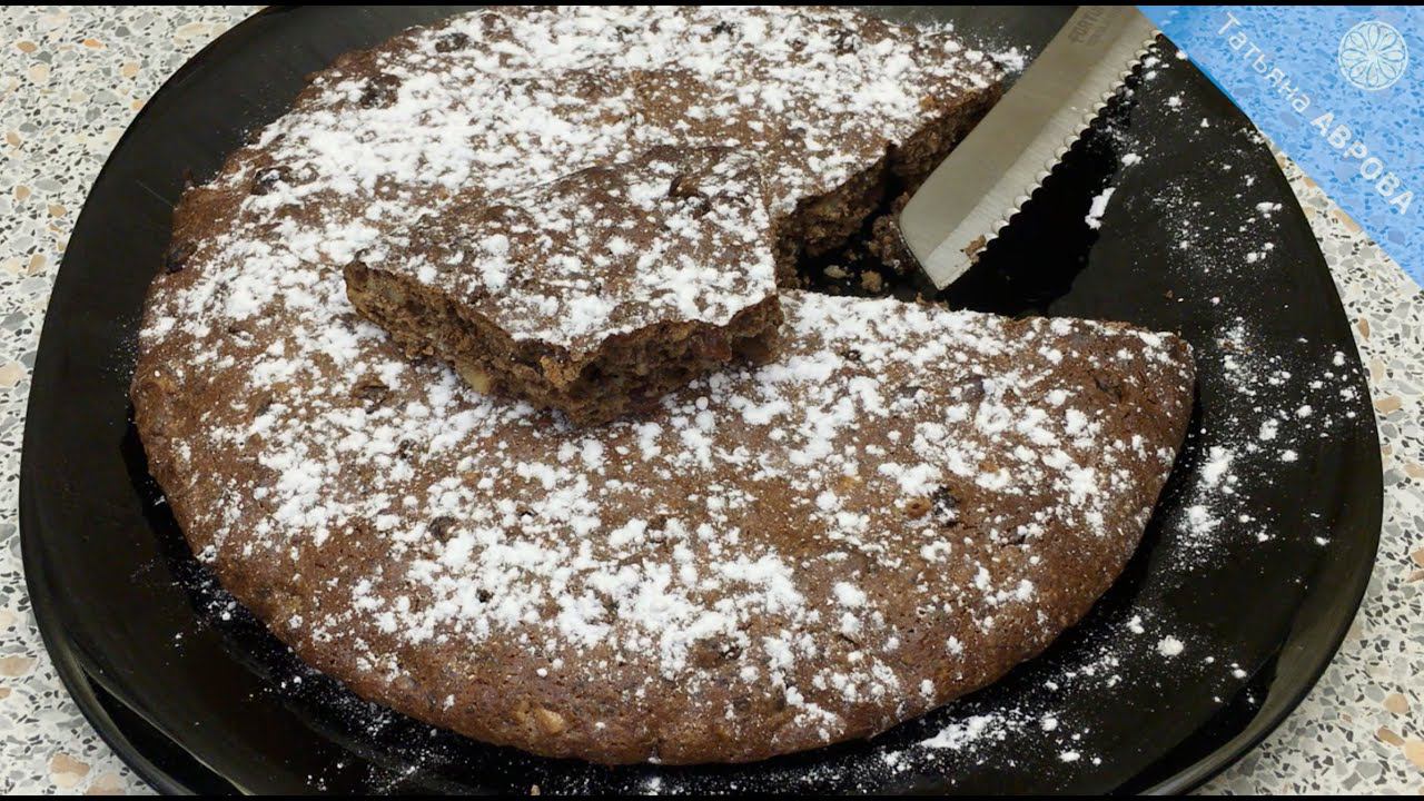 Вкуснейший ореховый пирог за 5 минут, не считая выпечки