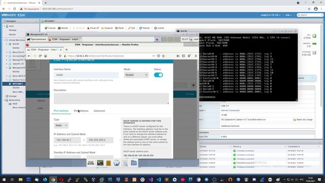 Создание интерфейсов в CISCO Firepower