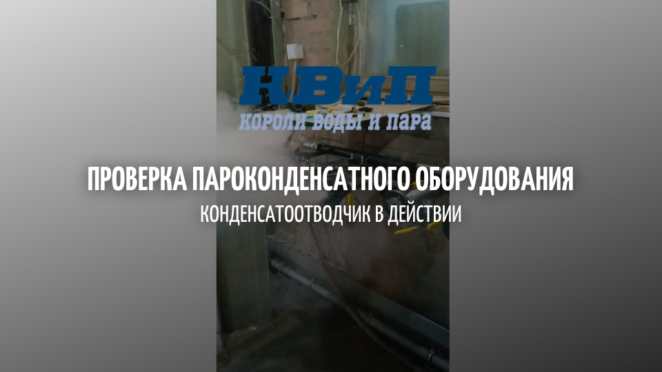 Проверка пароконденсатного оборудования. Конденсатоотводчик в действии