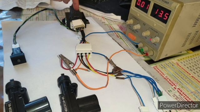 Устройство управления центральным замком "Нива Шевроле" в ВАЗ 2107 с блоком Ц.З. ВАЗ 2109.