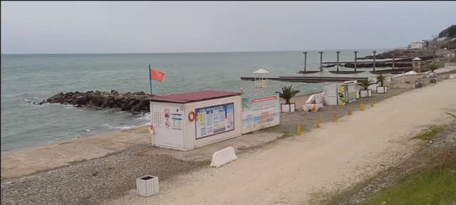 Сочи. Прогулка на автомобильный пляж "Красный Штурм"