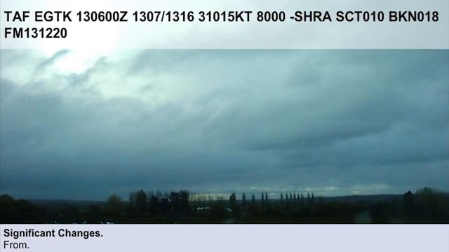 53  ATPL Training   Meteorology #53 TAFs Terminal Aerodrome Forecast