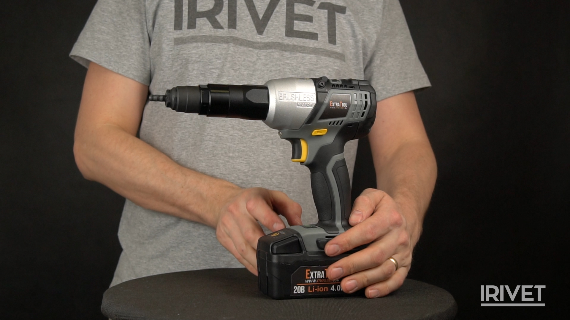 EXTRATOOL (MESSER) RV20103 - аккумуляторный заклёпочник для установки резьбовых заклёпок M4 - M10