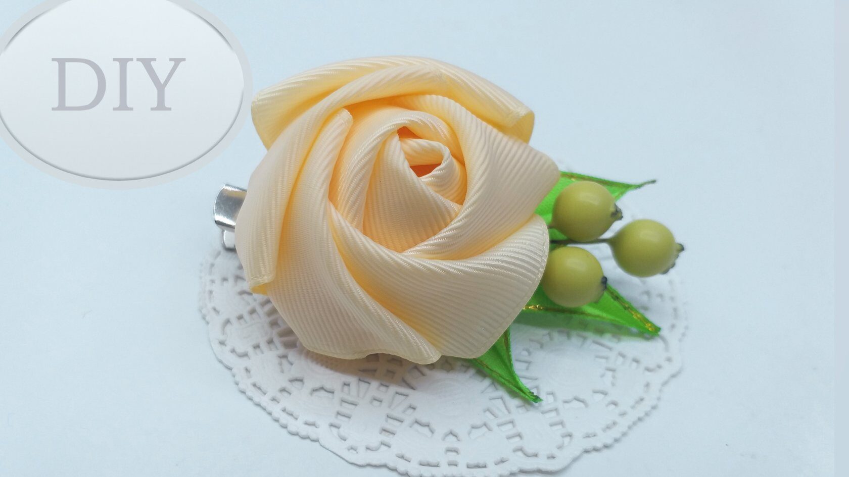 ? Розы из лент Мастер-класс /DIY Easy way Rose