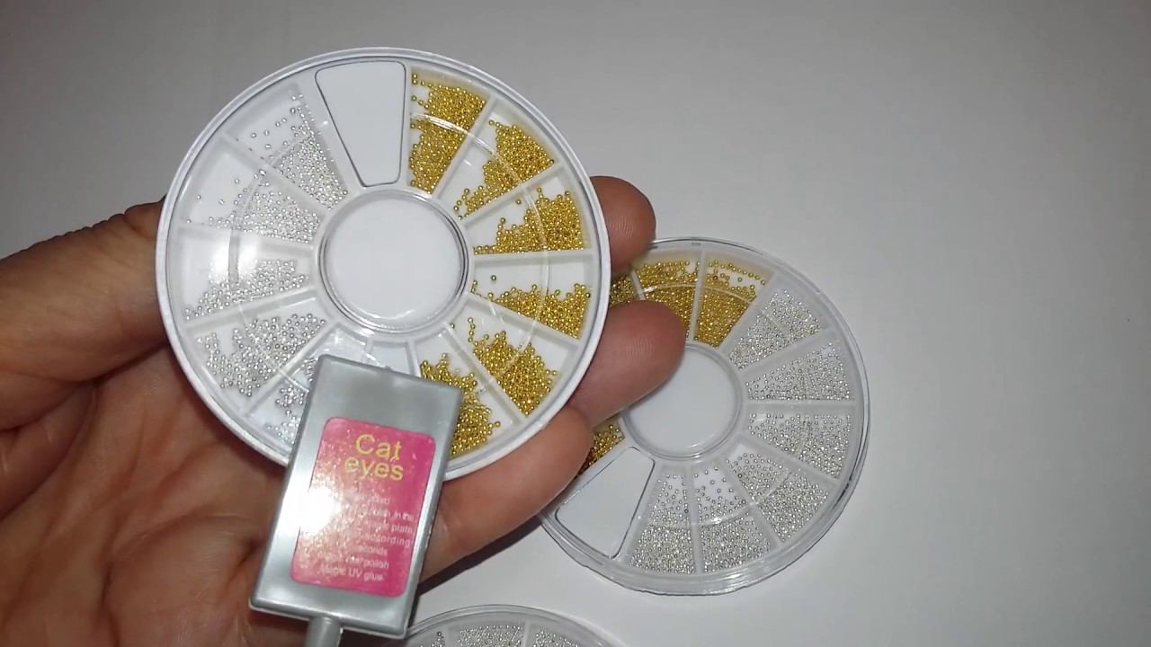 Металлические бульонки для ногтей