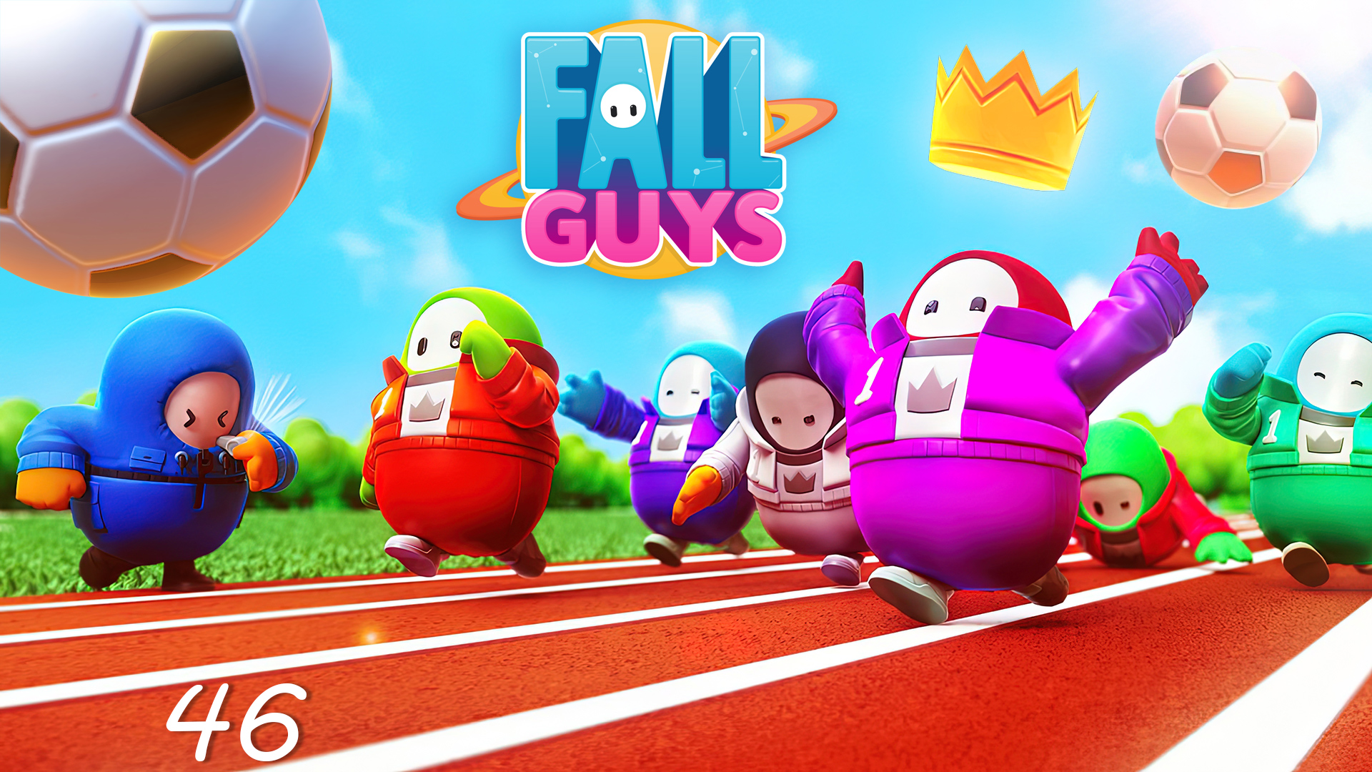 Гексафонский забег: ударные мячи – Fall Guys #46