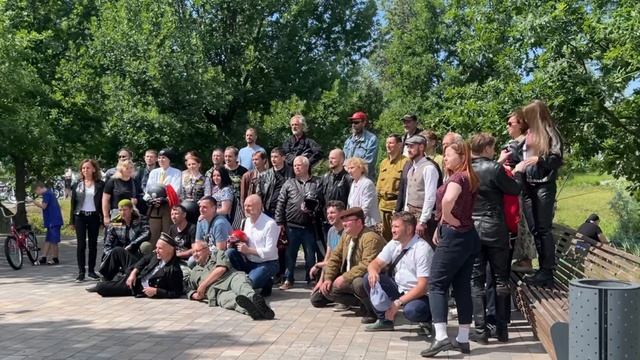 Гонка моторов 1898 - 2023, ралли классических мотоциклов 24 июня 2023, город Пушкин, Санкт-Петербург