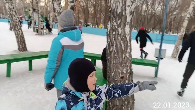 Каток в парке Победы.Челябинск.