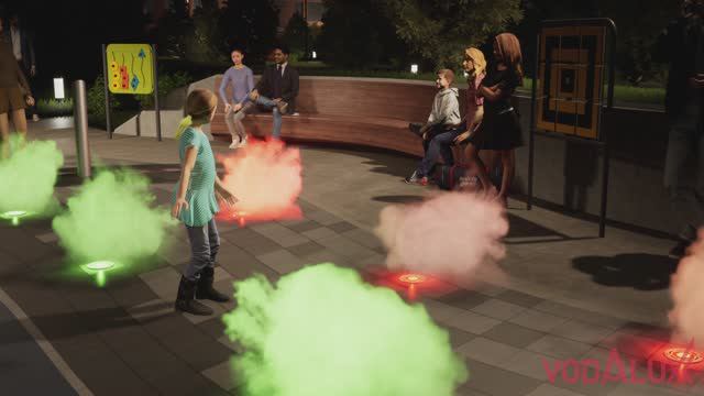 3D визуализация. Проект фонтана с туманными насадками №156