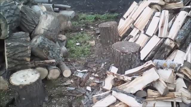 Заготовка дров. Тачка СССР