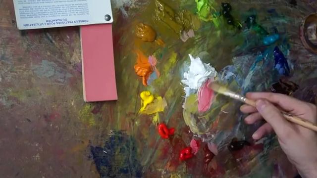 Мастер-класс Олега Буйко.Масляные краски. Живопись. Смешиваем цвета.