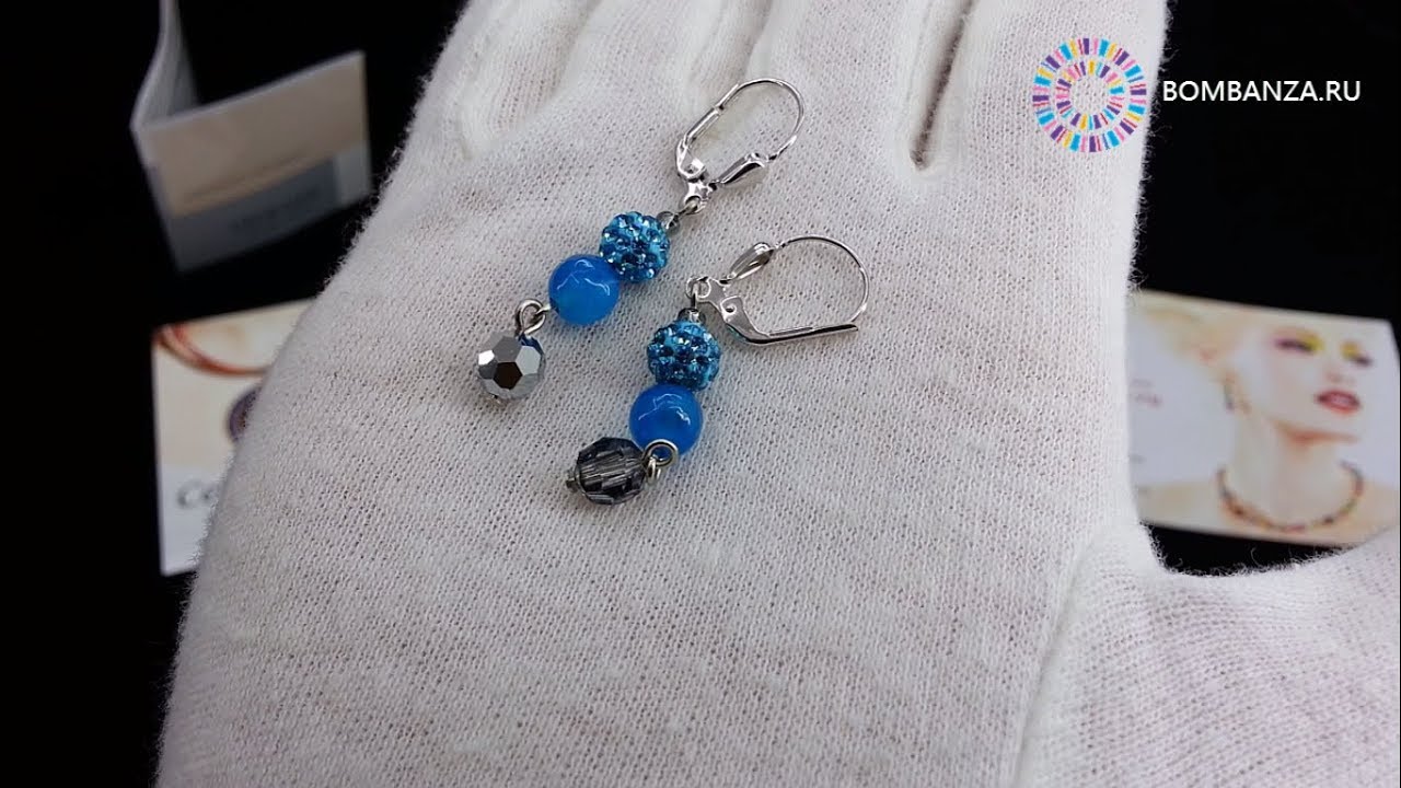 ? ? Серьги Coeur de Lion, Turquoise, 4895/20-0600. Лето 2018. Элитная бижутерия из Германии