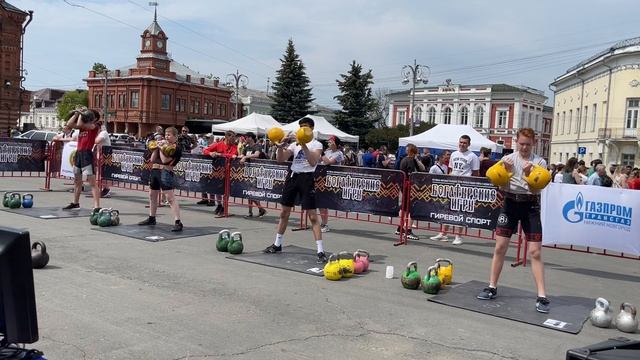 Гиревой триатлон Корзунов Артём, Аникин Никита,Таранов Георгий, Зотов Тимофей