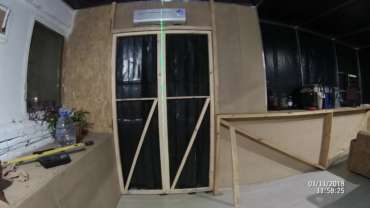 Как сделать двухстворчатую дверь самому. Берлога Project часть 23.