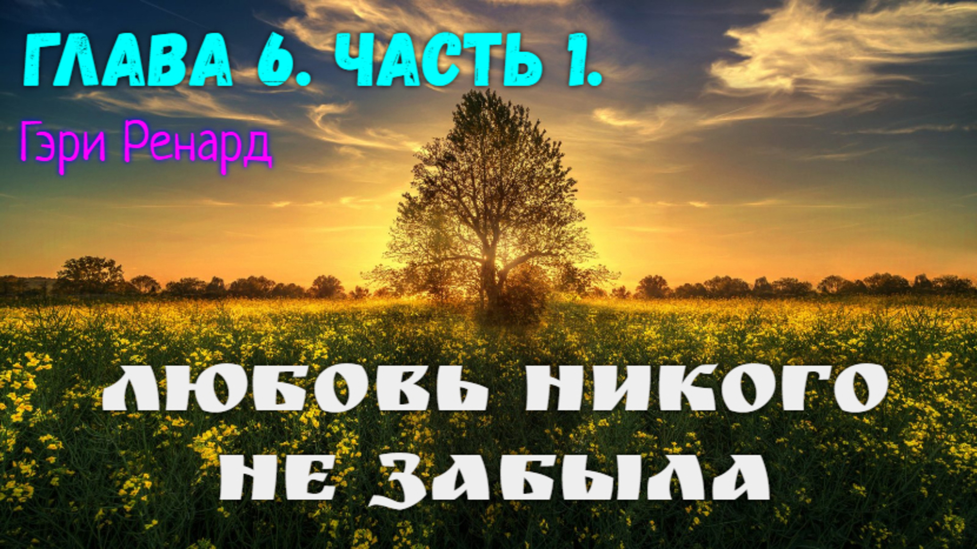 ЛЮБОВЬ НИКОГО НЕ ЗАБЫЛА. Г. Ренард. Глава 6. Часть 1.