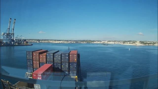 Мальта, порт Марсашлок. Marsaxlokk, Birzebbuga, Malta. Timelapse.
