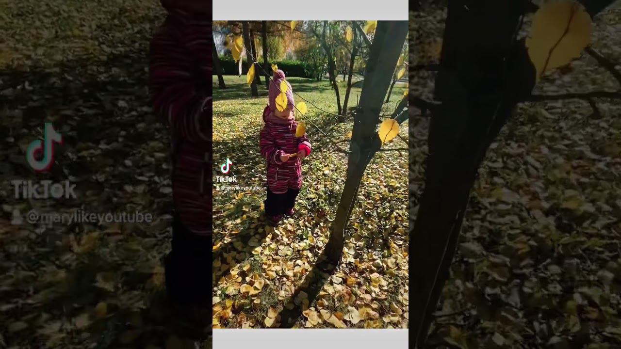 Маша и осень! #shorts