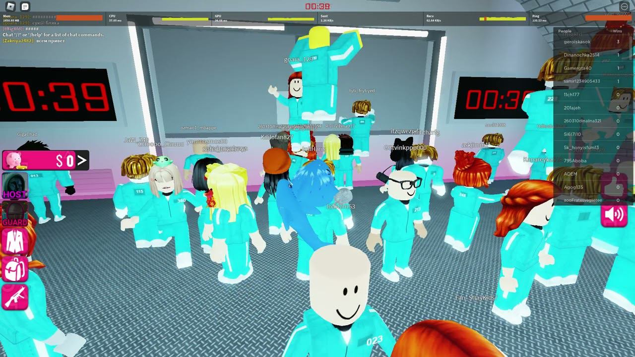 Roblox  Играем на карте Red light Green light #roblox, #роблокс