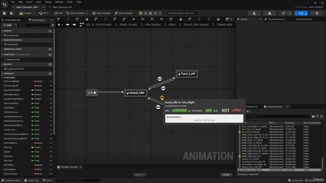 20. Adding the animations to the animation graph part 3