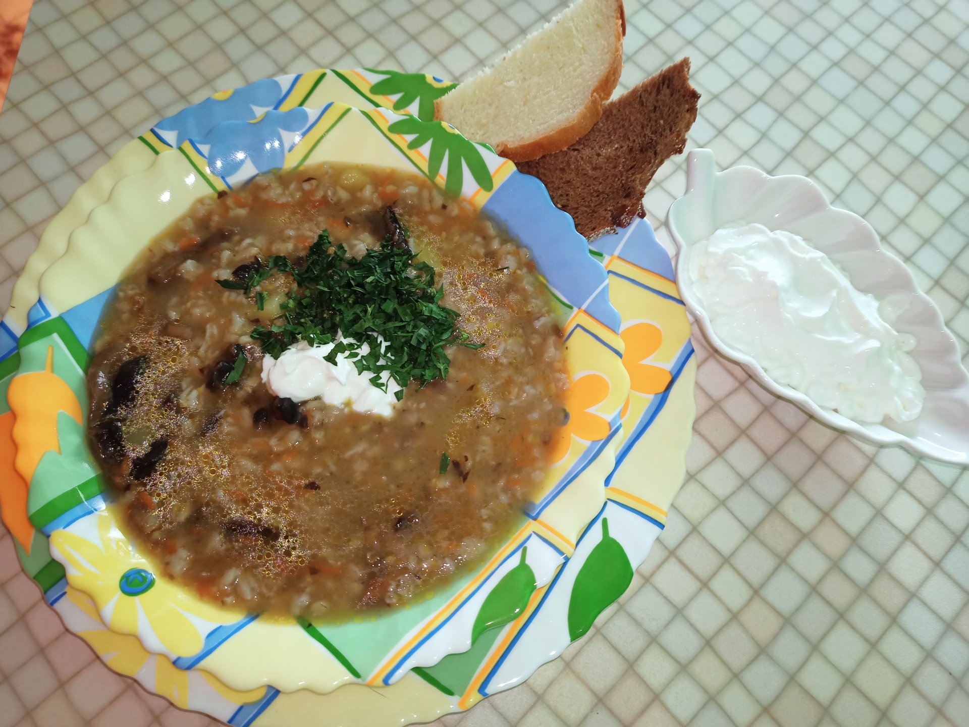 Этот суп, настоящая находка для любителей грибов. Суп Грибной с  хлопьями!