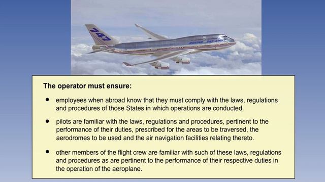 02  ATPL Training   Operational Procedures #02 Global Requirements International AirTransport Aeropl