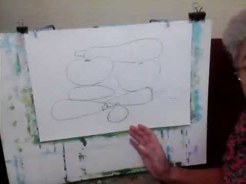 Рисуем щедрые дары лета  натюрморт с овощами