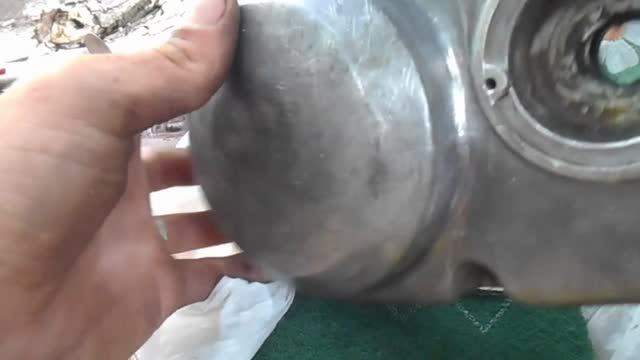 Переделка крышка генератора мотоцыкла минск от 6v дигателя на 12 v.mp4