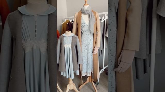 Пальто из кашемира, верхняя одежда. Осенняя одежда и пальто для девушек и девочек. Женская одежда