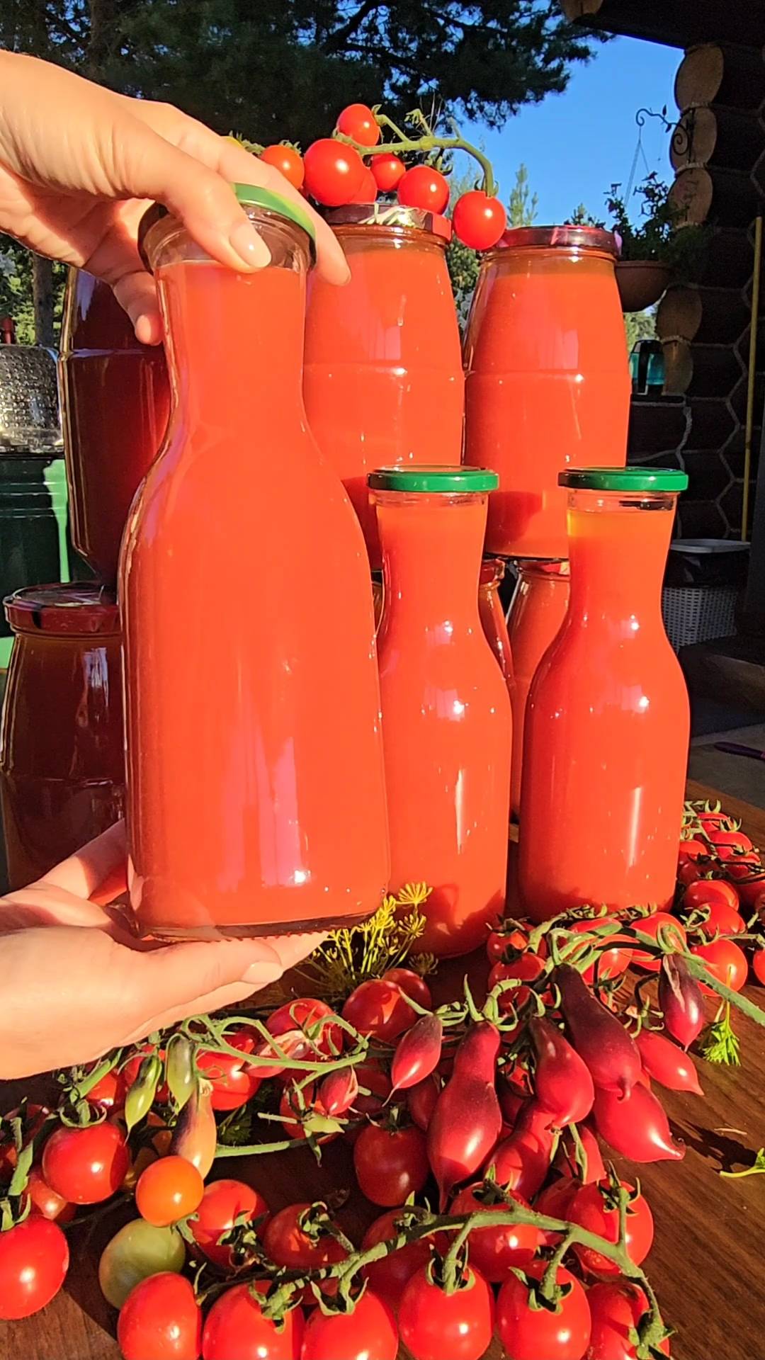 Готовим томатный сок на зиму.