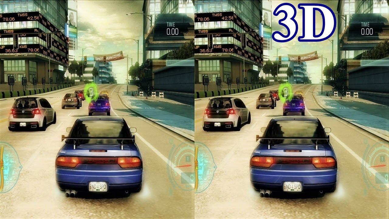 NFS Undercover 3D video 1 SBS VR box google cardboard