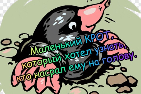 ? Маленький КРОТ, который хотел узнать, кто насрал ему на голову.