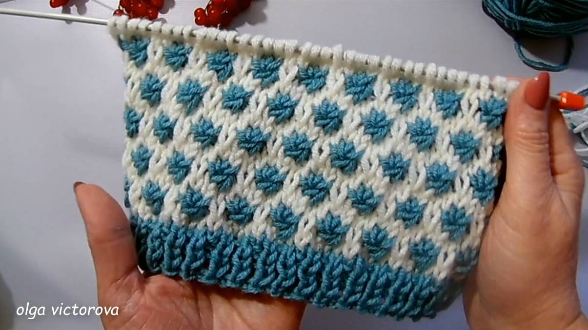292 ЛЕНИВЫЙ (ЛОЖНЫЙ) ЖАККАРД СПИЦАМИ МАРГАРИТКИ Вязание спицами Узоры