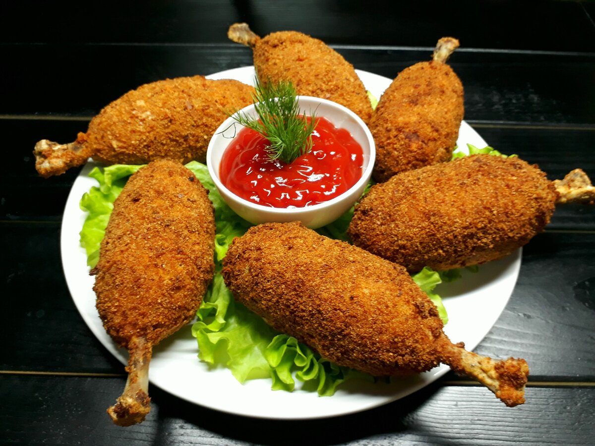 КУРИНЫЕ КОТЛЕТЫ НА КОСТОЧКЕ. Съели за пять минут