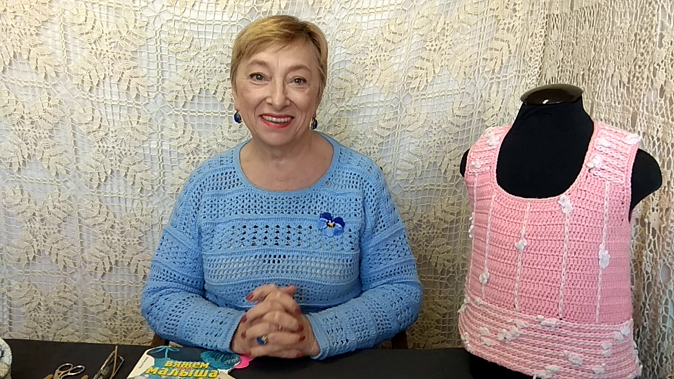 Сарафанчик "Зефирка". Вязание крючком для детей от О. С. Литвиной.