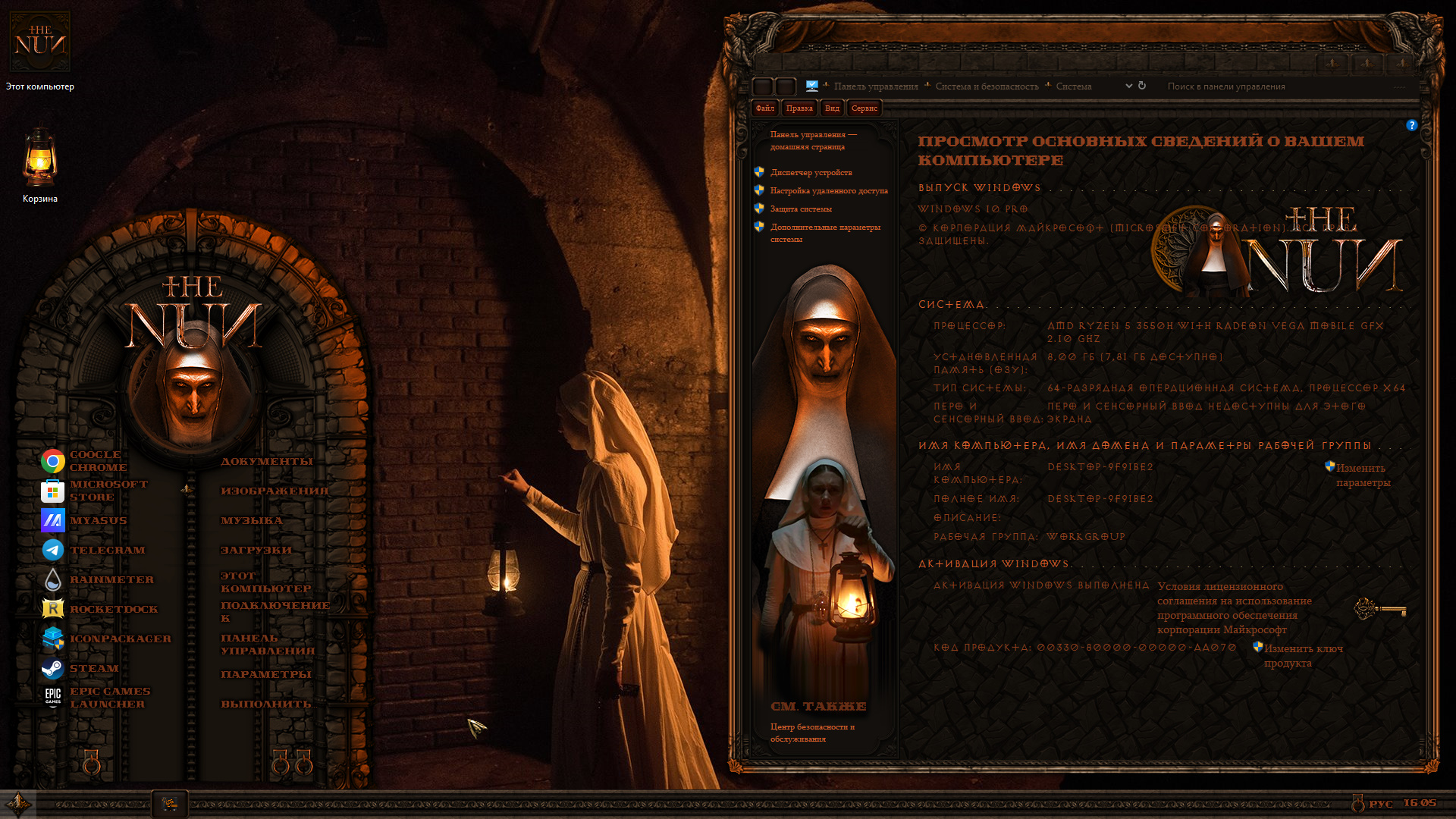 THE NUN Premium Themes for Windows 10 by ORTHODOXX67