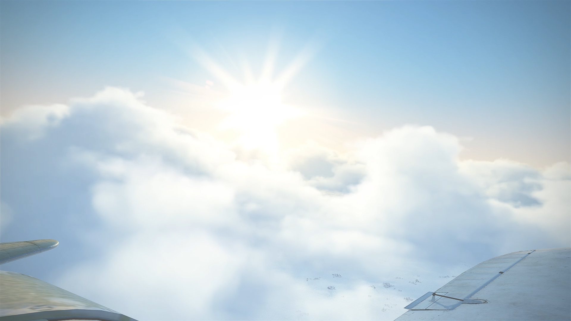 Il - 2 Sturmovik GB. Полёт с облаками.