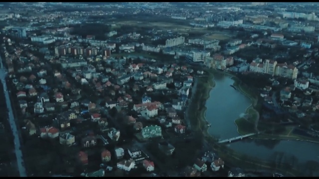 Полет над Верхним озером Калининграда