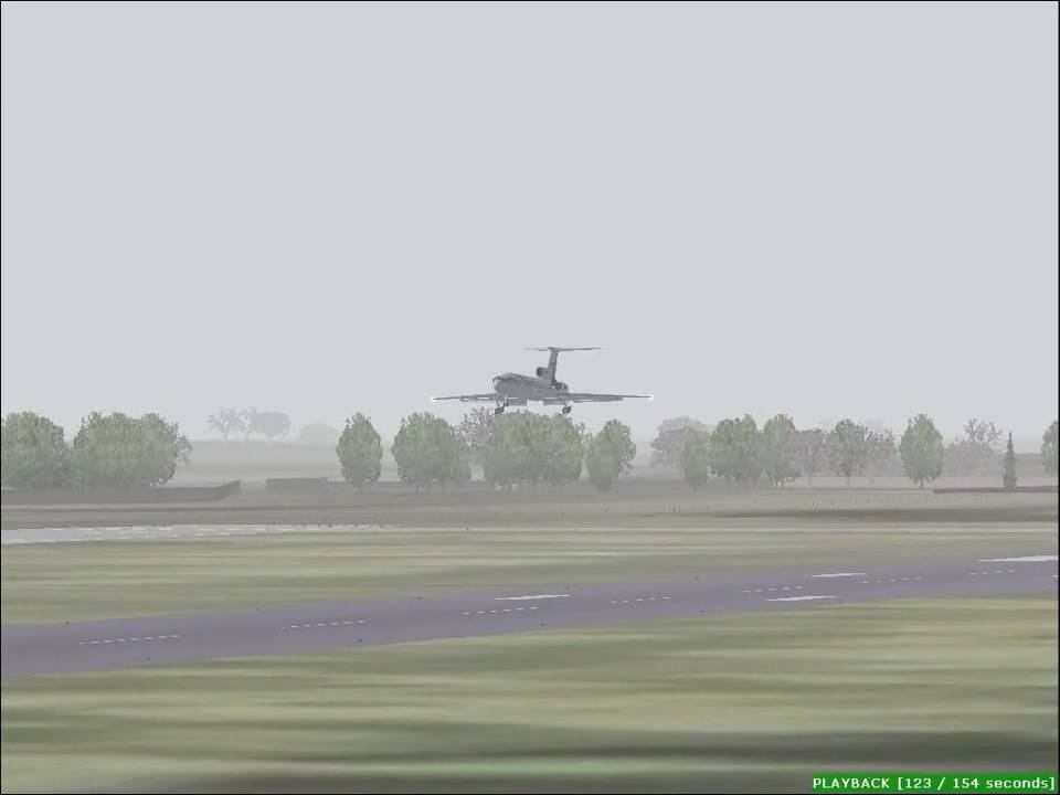 Landing Tu 154
