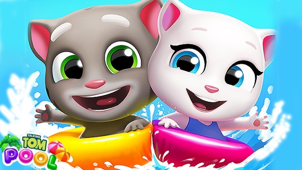 Аквапарк Говорящий котенок Том C ГОВОРЯЩИМ СУПЕР КОТОМ #4 ( ИГРА для ДЕТЕЙ )