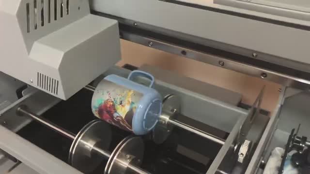 Планшетный УФ принтер FS-4030UV Rotax печать печать на цветной кружке с ручкой