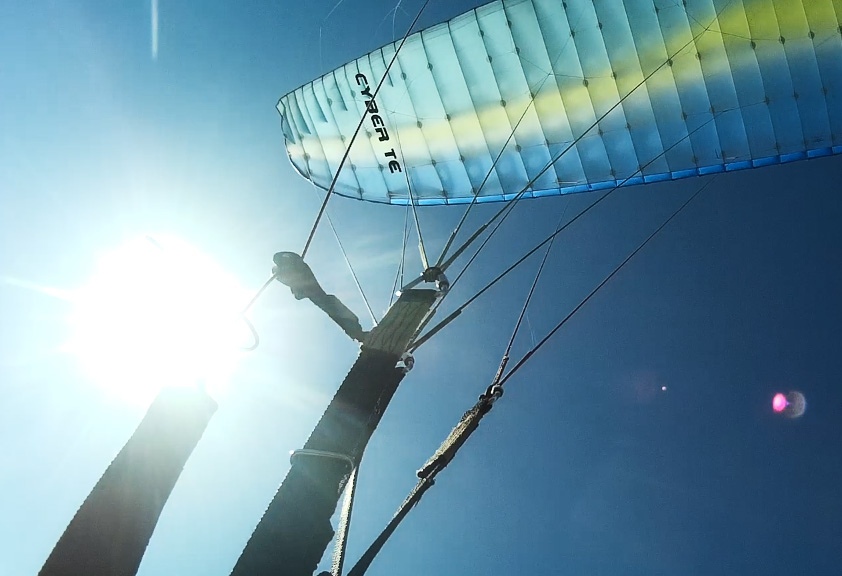 Параплан. Обрыв тросса. Полеты в Огневке 09.04.2020 г.