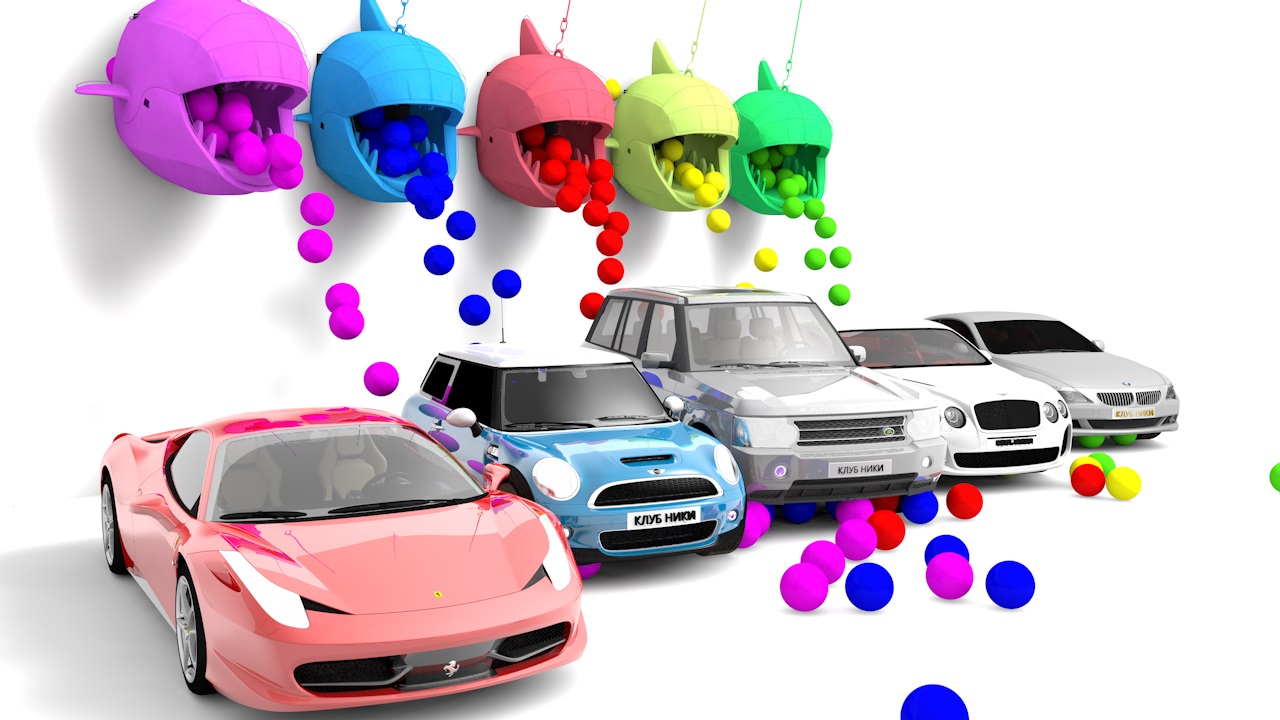 Видео для детей про машинки,цвета и сюрпризы.