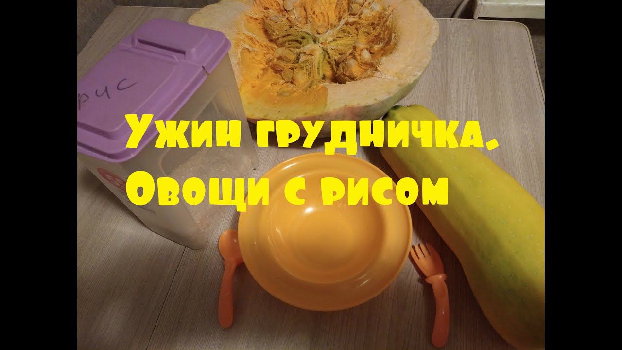 Ужин грудничка. Овощи с рисом