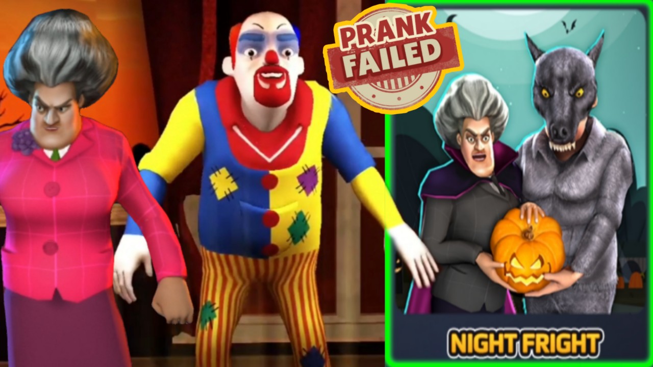 ХЭЛЛОУИН 2022 - ЗЛАЯ УЧИЛКА угарает над мужем - НОВЫЙ уровень - SCARY TEACHER 3D - Мульт игра для де