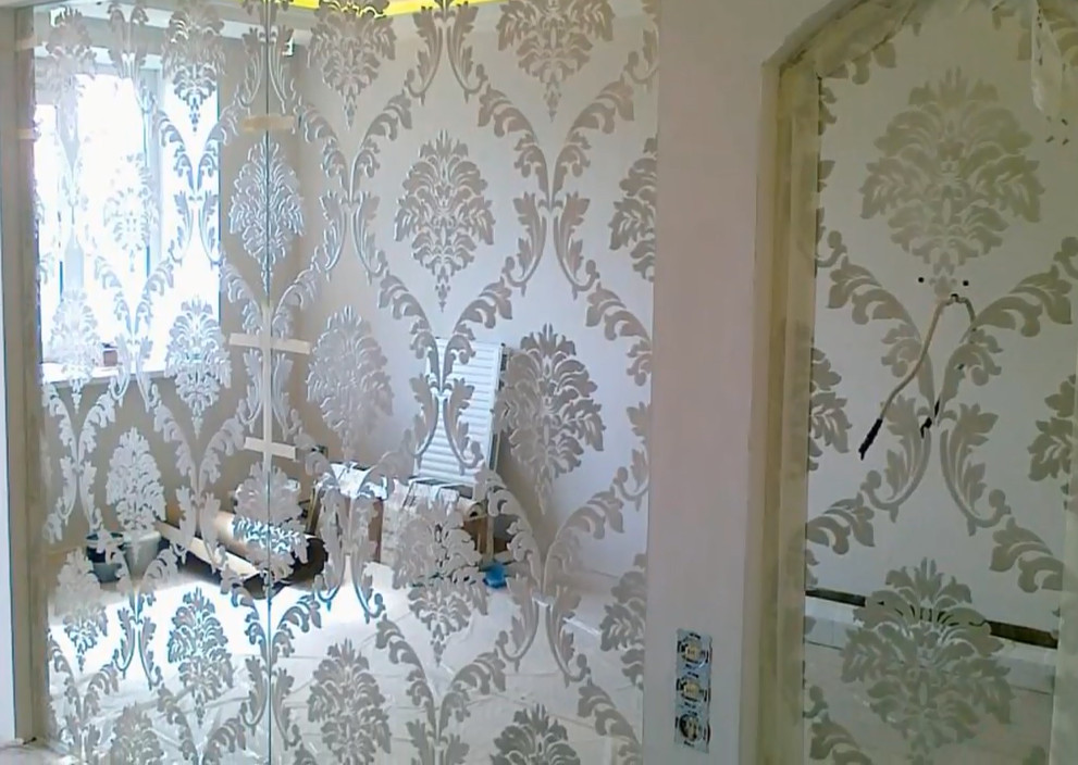 Зеркало пескоструйное в интерьере