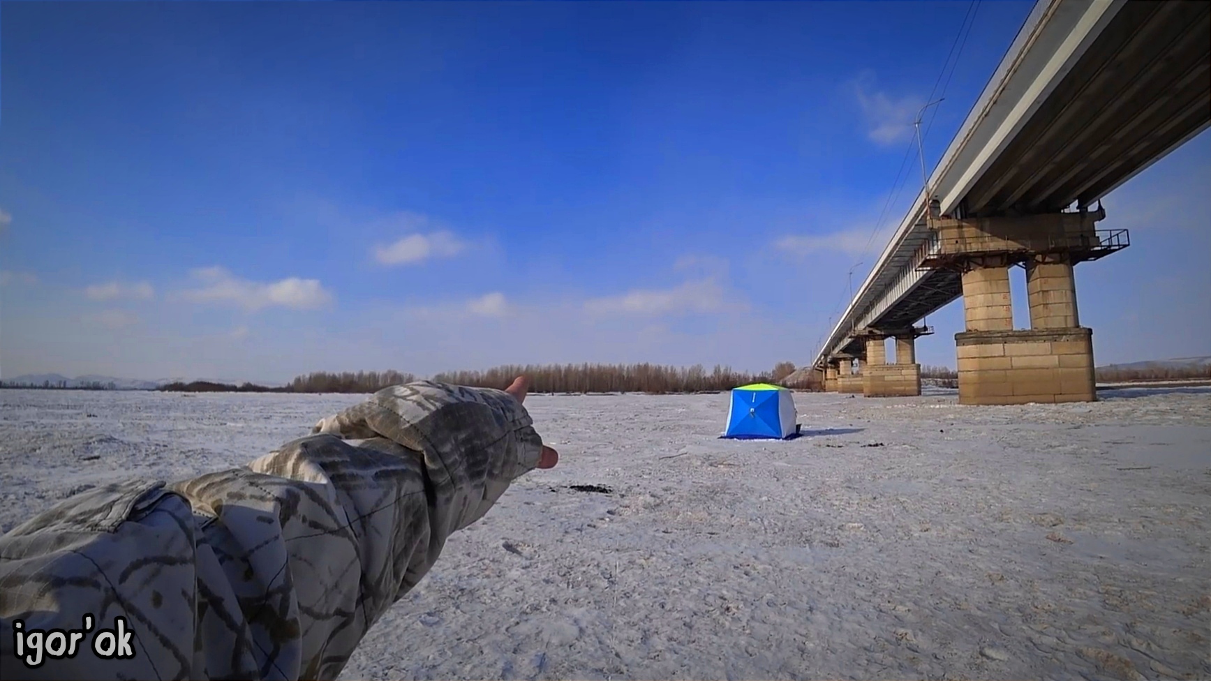 Февральская рыбалка в Сибири.