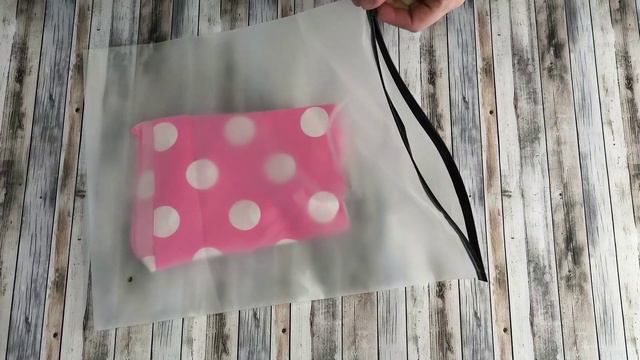 Пакет слайдер 30*40см, 70 мкм, EVA, прозрачный матовый, с черным бегунком