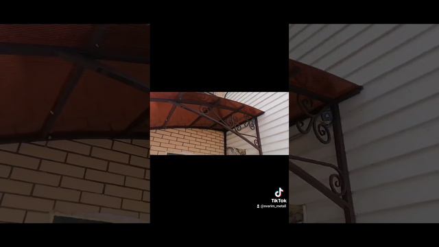 Навес из поликарбоната I Козырек над крыльцом IНавесы всех типов IНавес под ключ