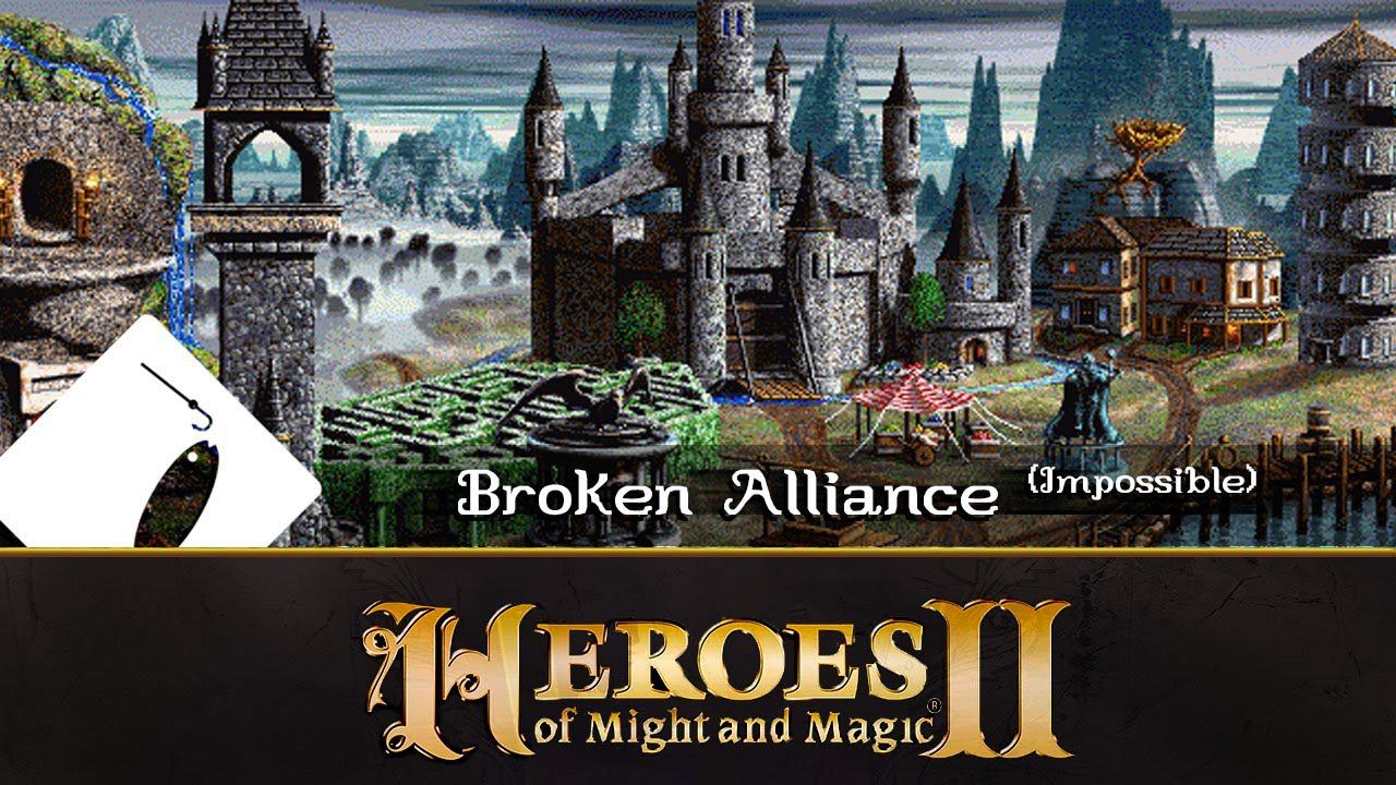 Heroes of Might and Magic II (Fheroes II remake). Одиночная игра #1. Broken Alliance