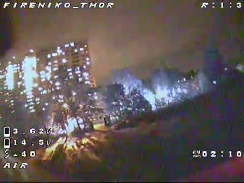 RC 2017 Thor210 + Foxeer Night Wolf 2- Night test